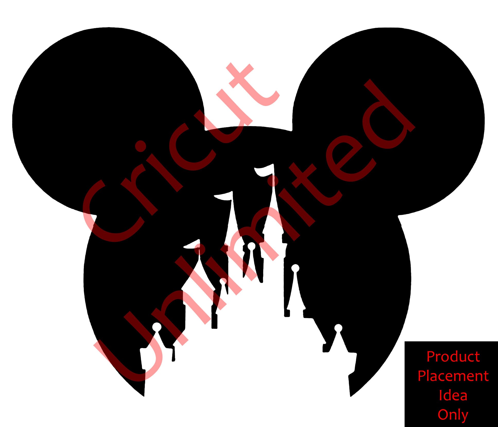 Castle Mouse Ears PNG Digital Cut - Etsy