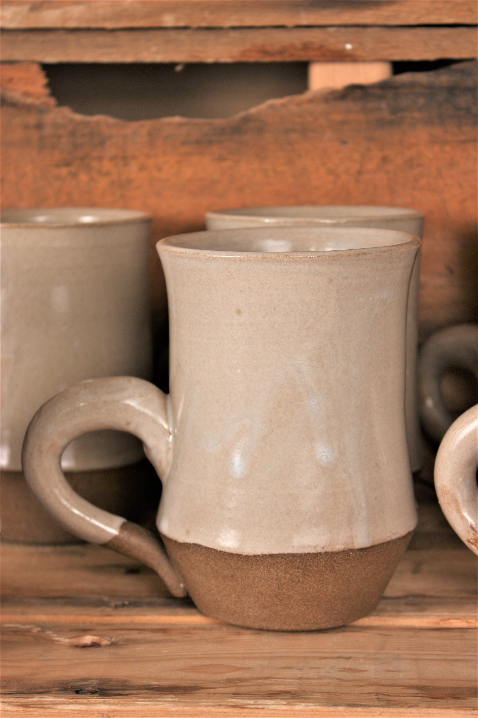 Large beige ceramic mugs-coffee cup-tea mug morning | Etsy