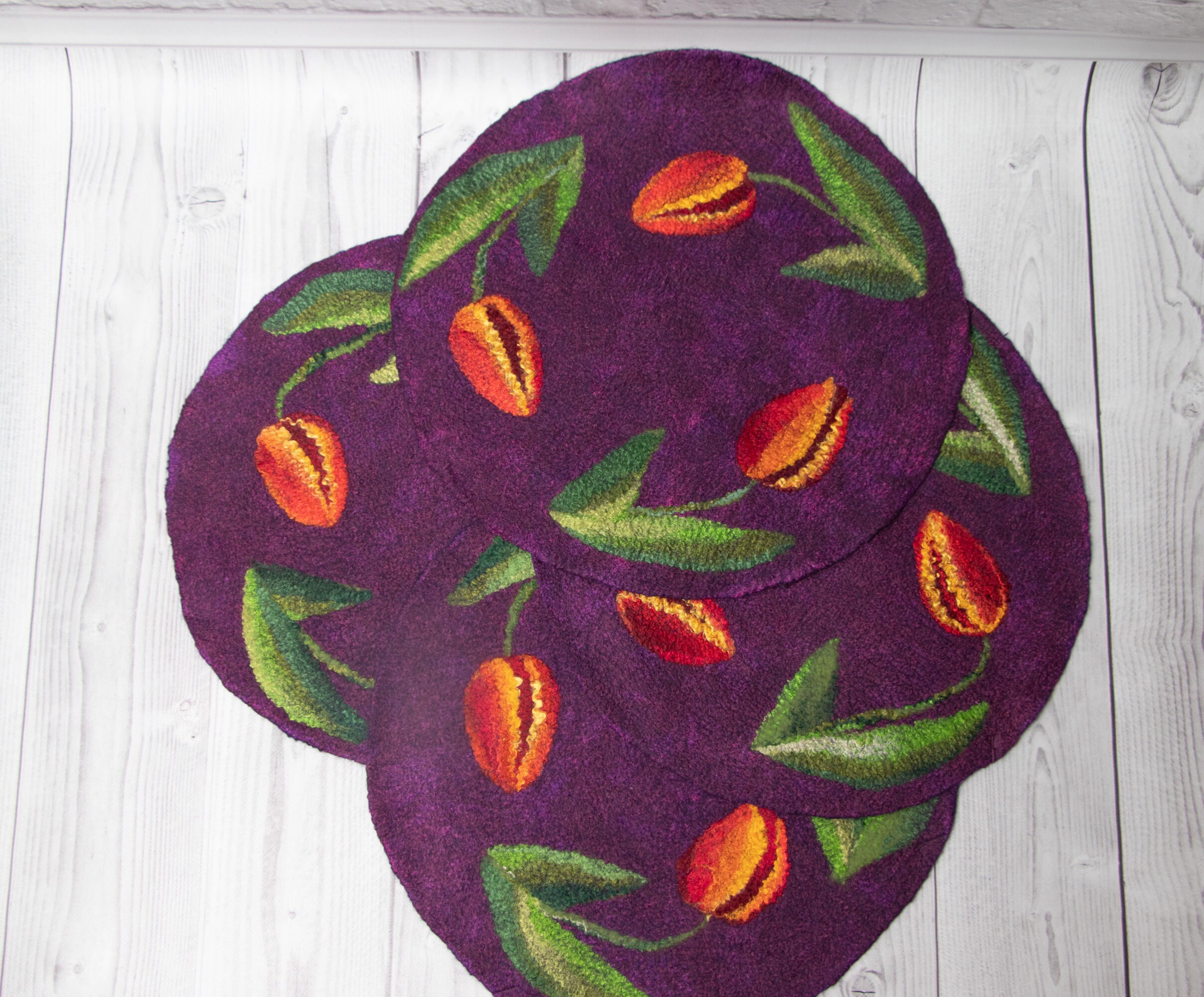 Natural Wool Chair Pad for Dining Chair Handmade Felt Rug Soft ...