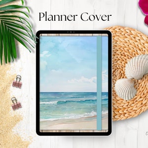 Beach Vibes Digital Planner: Blank Notebook, Paper Templates (instant ...