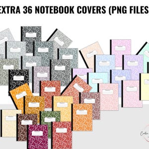 36 Digital Composition Notebooks Bundle: Hyperlinked Portrait (PDF) - Etsy