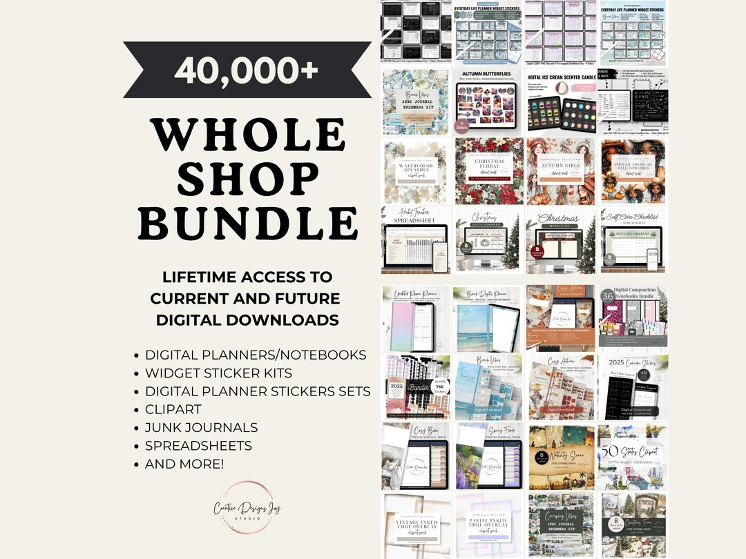 Whole Shop Bundle | Planner Stickers | Widgets | Digital Planners ...
