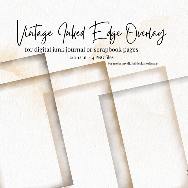 Scrapbook Overlays - Etsy