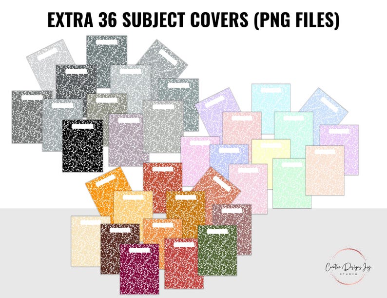 36 Digital Composition Notebooks Bundle: Hyperlinked Portrait (PDF) - Etsy