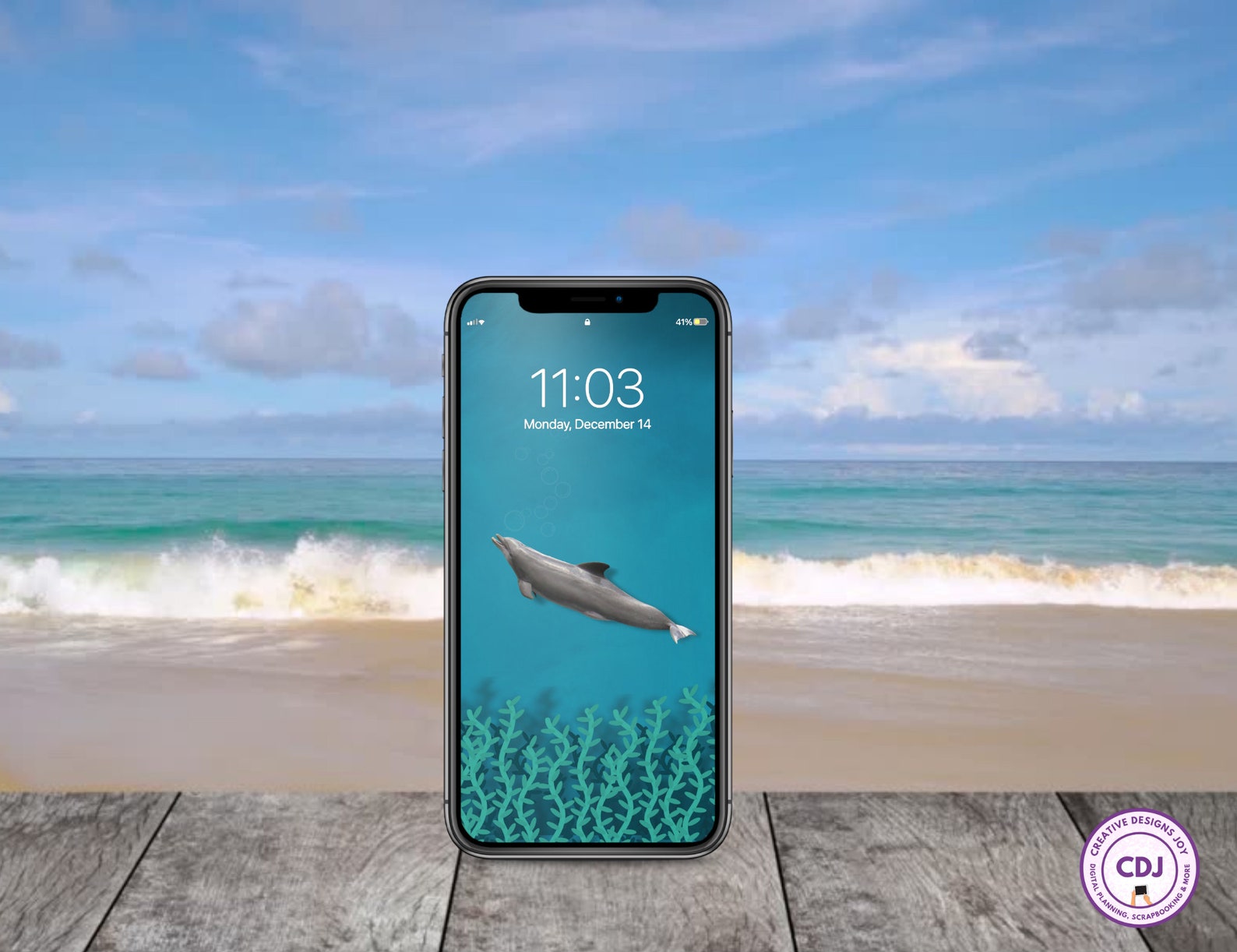 Dolphin Phone Wallpaper for Your Phone Background Dolphin - Etsy