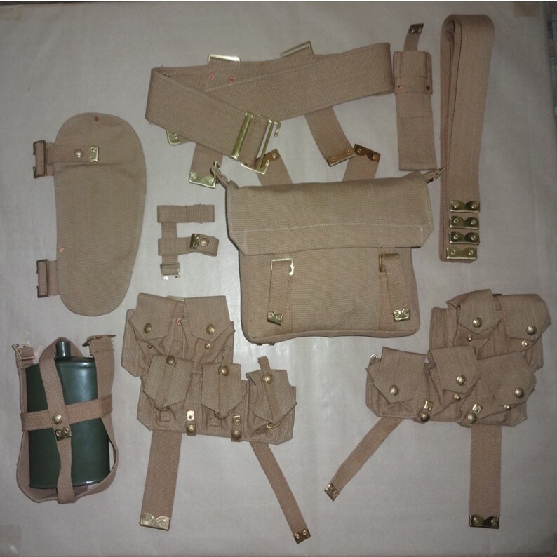 WWI British P08 Webbing Set 2nd Pattern Full Set Reproducción - Etsy México