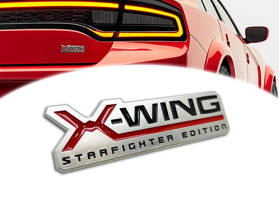 Car Emblem Gift for Star Wars Fan - X-wing Starfighter Edition - Paint ...