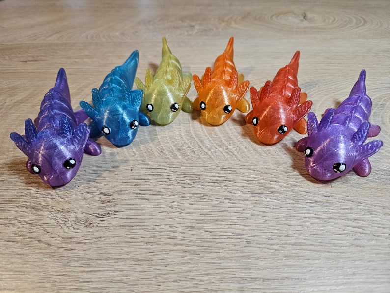 3D Printed Axolotl - Etsy