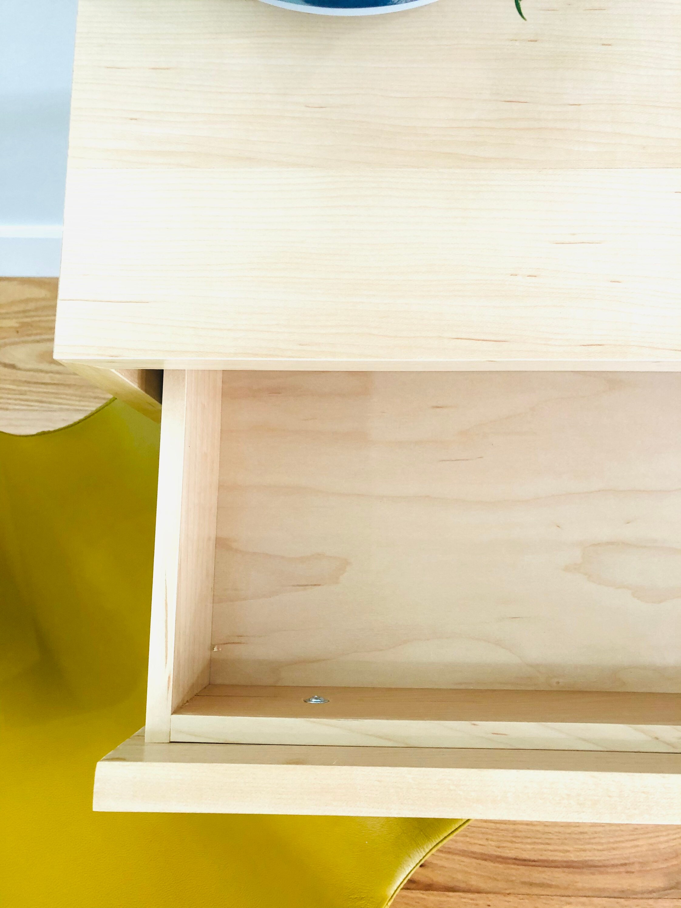 Modern Maple Floating Desk / Console Table / Entry Table - Etsy