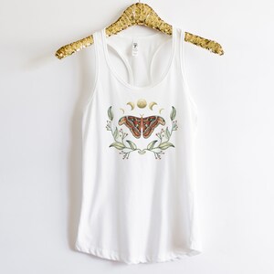 Atlas Moth Next Level Black Racerback Tank Top Bug Shirt Luna Moth T ...