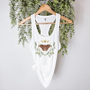 Atlas Moth Next Level Black Racerback Tank Top Bug Shirt Luna Moth T ...