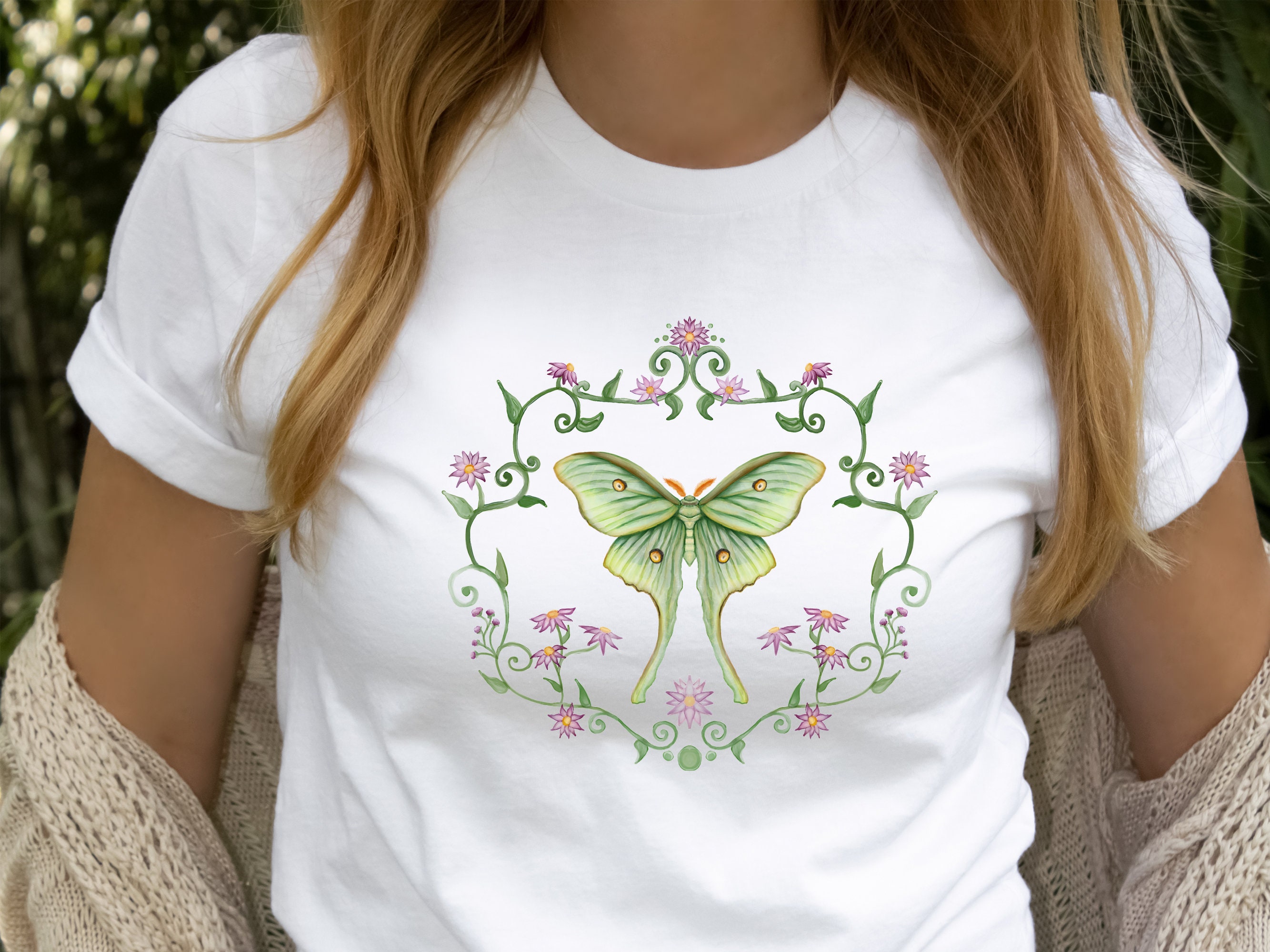 Luna Moth Shirt | Luna Moth Lover Gift | Luna Moth T-shirt | Lunar Moth ...