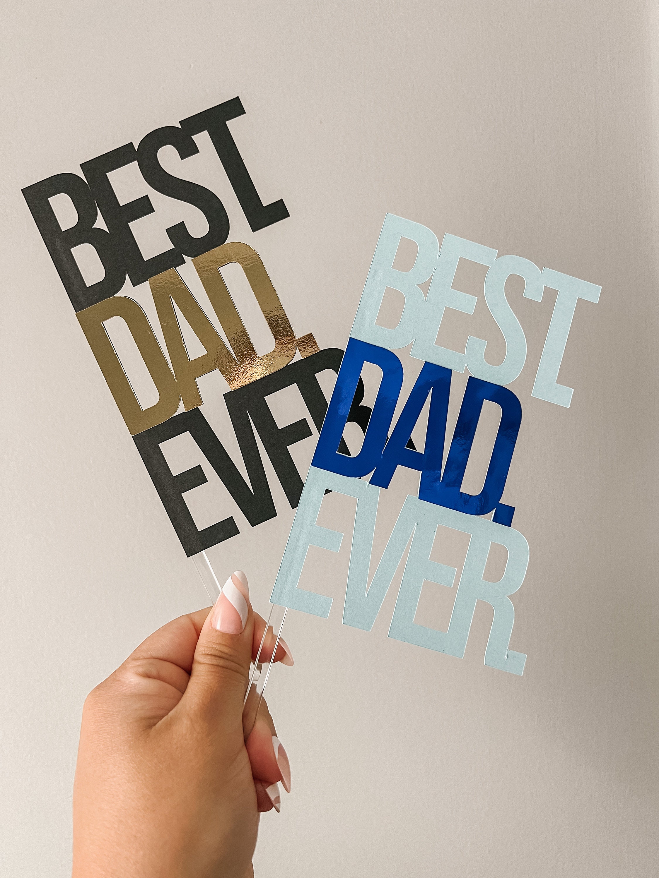 Best Dad Ever Cake Topper Happy Birthday Dad Dad Gift - Etsy Canada