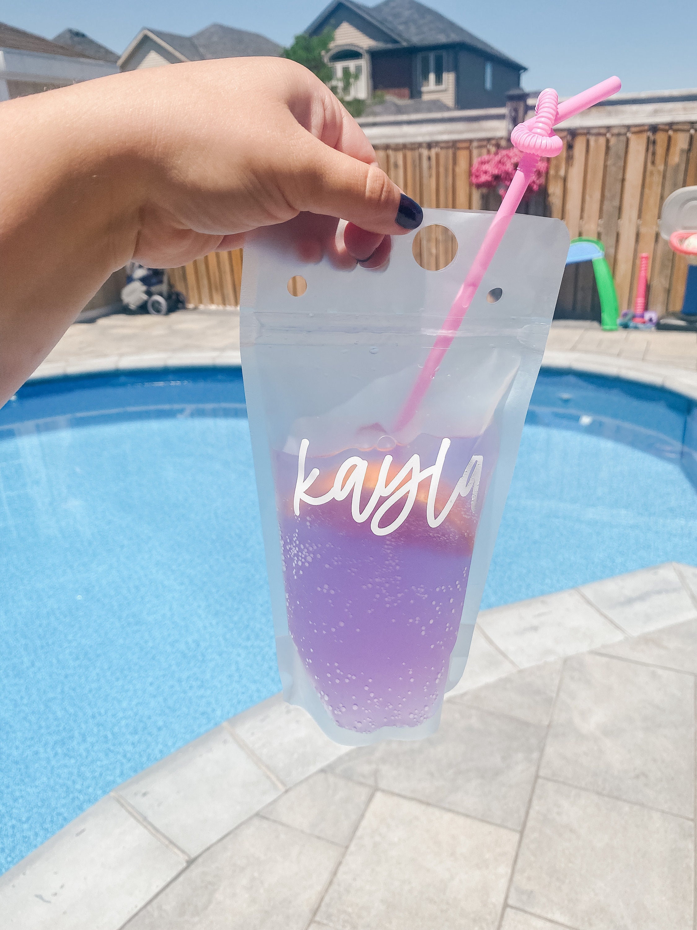 Adult Cocktail Drink Pouches | Drink Pouches With Straw | Booze Bag ...