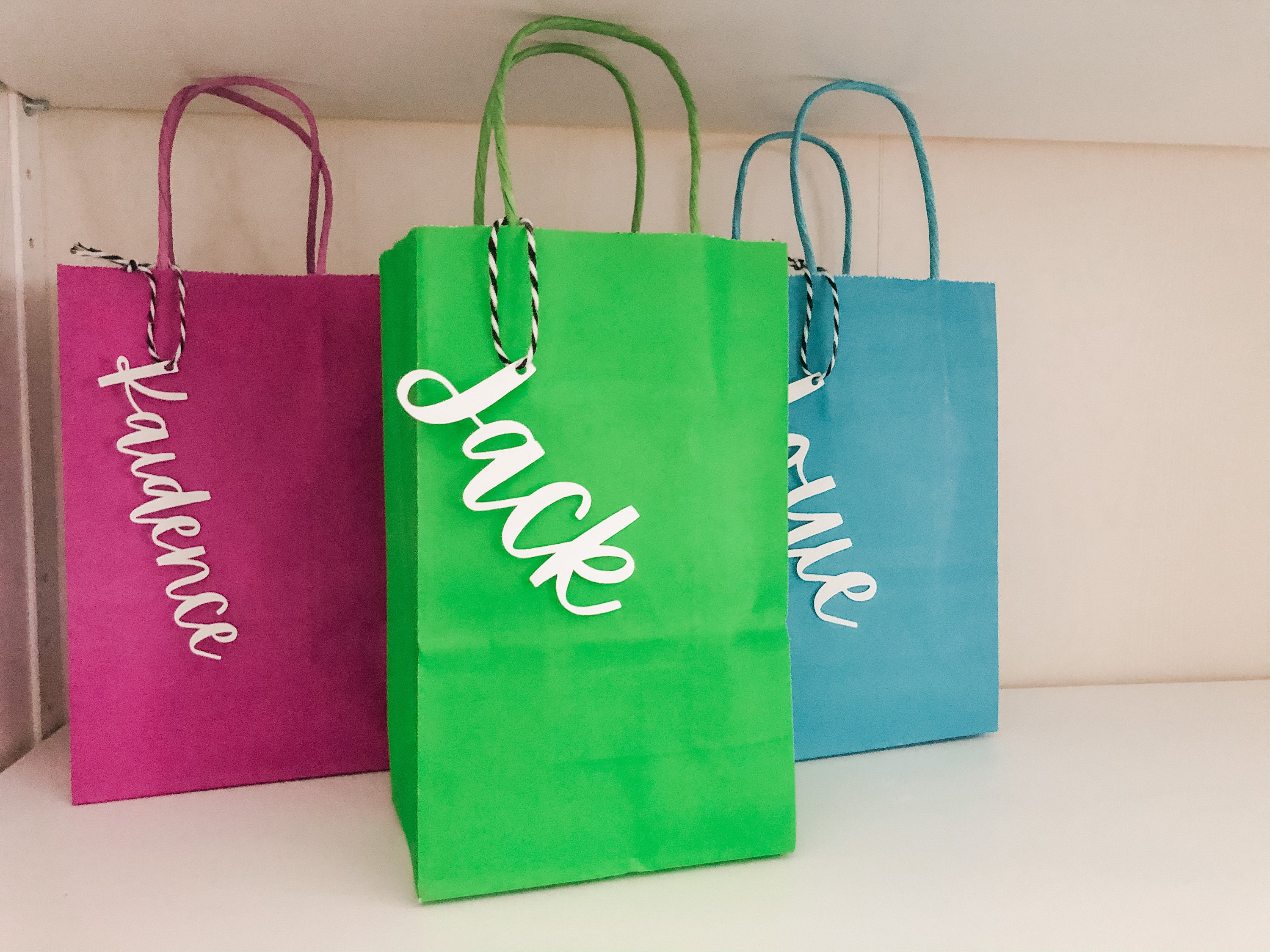 Party Favour Name Tags Paper Name Tags for Gifts Kids Birthday Party ...