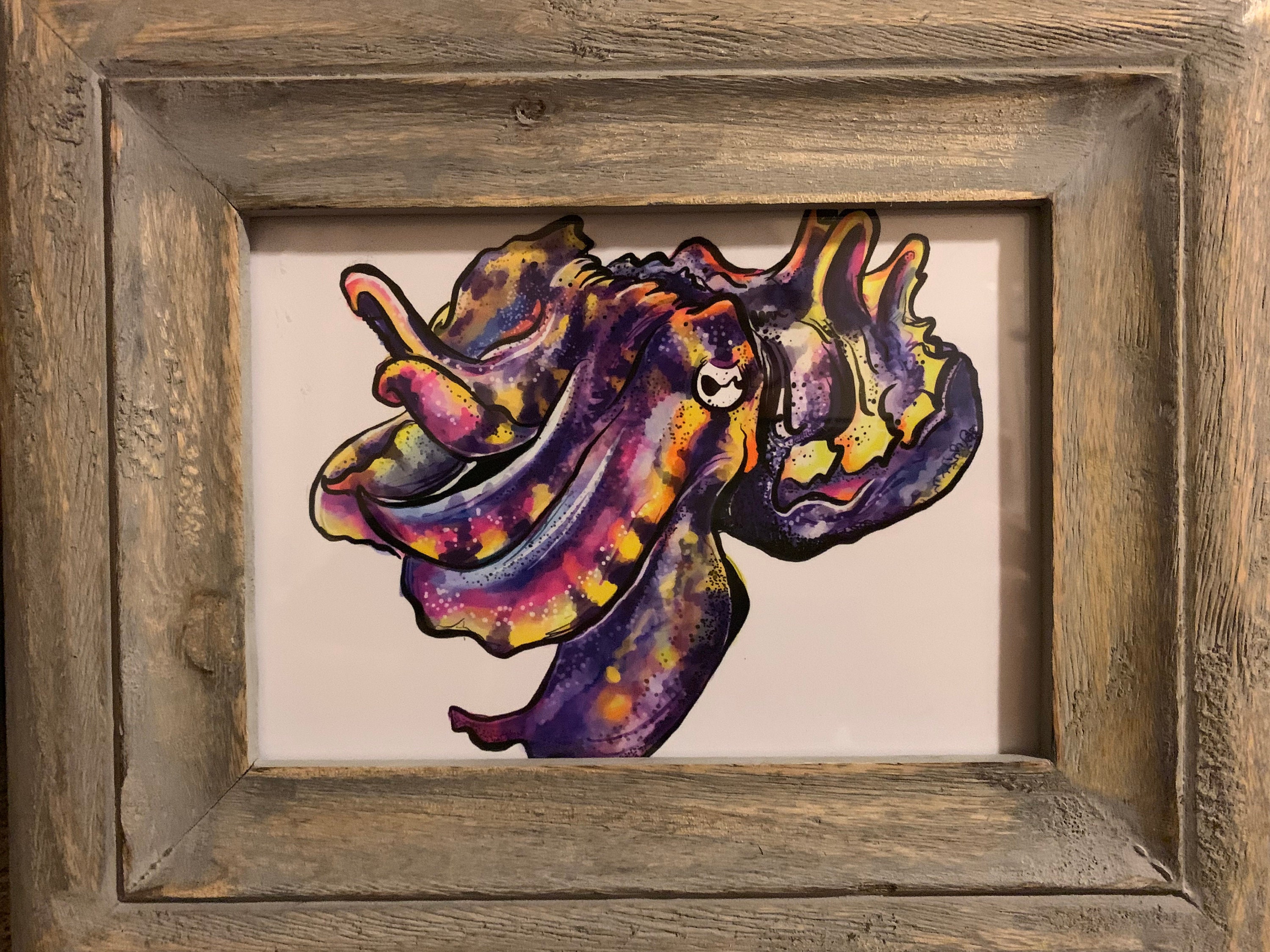 It's Cuttle Time- Cuttlefish Print - Etsy