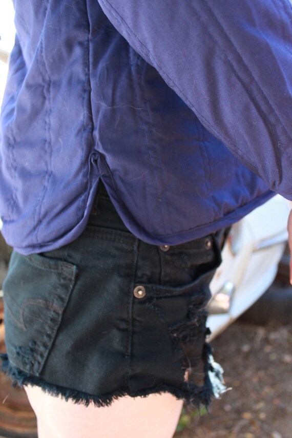 Reversible Blue and Paisley Quilted Jacket with knot … - Gem