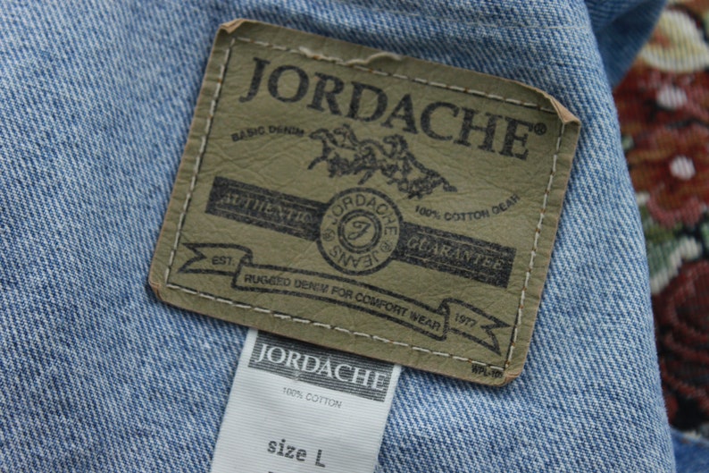 Vintage Jordache Light Wash Floral Tapestry Denim Jacket - Etsy