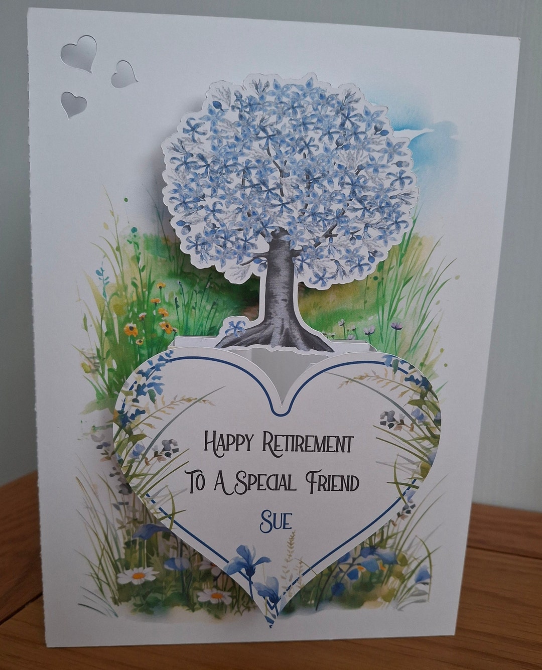 Handmade Personalised 3d Retirement Card, Pop Out, Ceiba Tree ...
