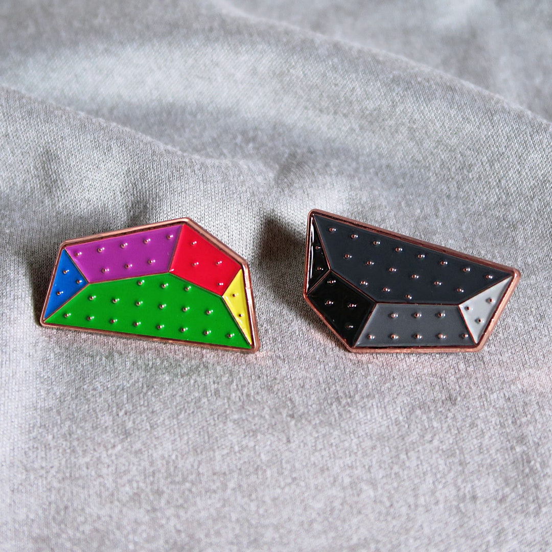 Slice Volume Enamel Pins Unique Gift for Climbers Rock Climbing Pin ...