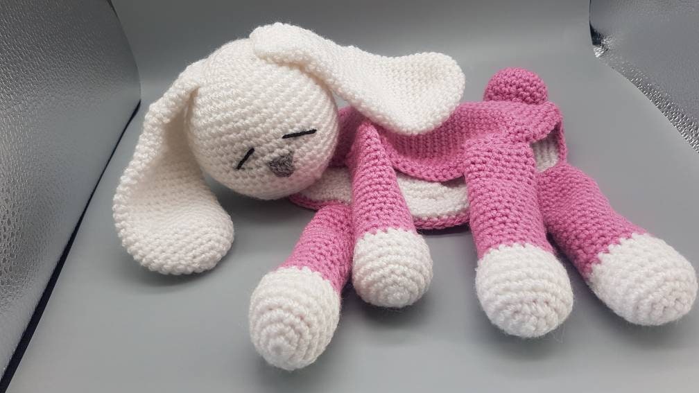 Crochet Bunny Baby Comforter. - Etsy UK