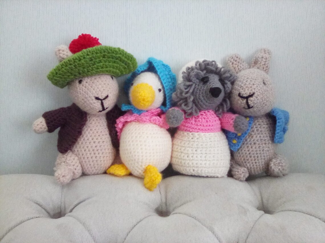 Handmade Crochet Beatrix Potter Characters: Nursery Decor - Etsy UK