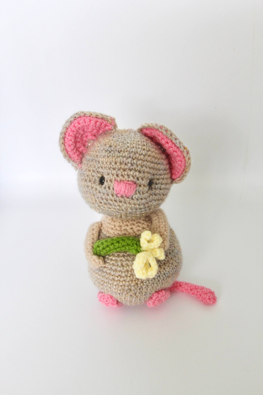 Emily Mouse - Handmade Crochet Amigurumi Mouse Toy Stuffed Animal Gift ...