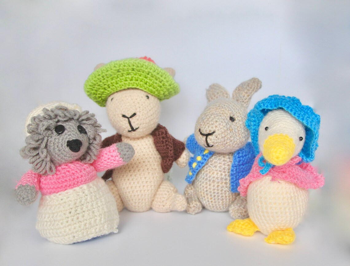 Handmade Crochet Beatrix Potter Characters: Nursery Decor - Etsy UK