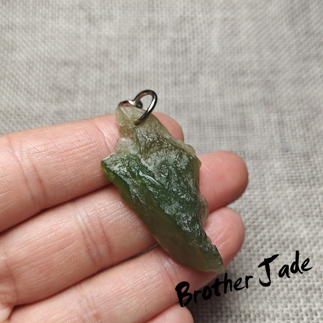 Canadian Ore Specimen Nephrite Natural Green Jade Keychains key Ring ...