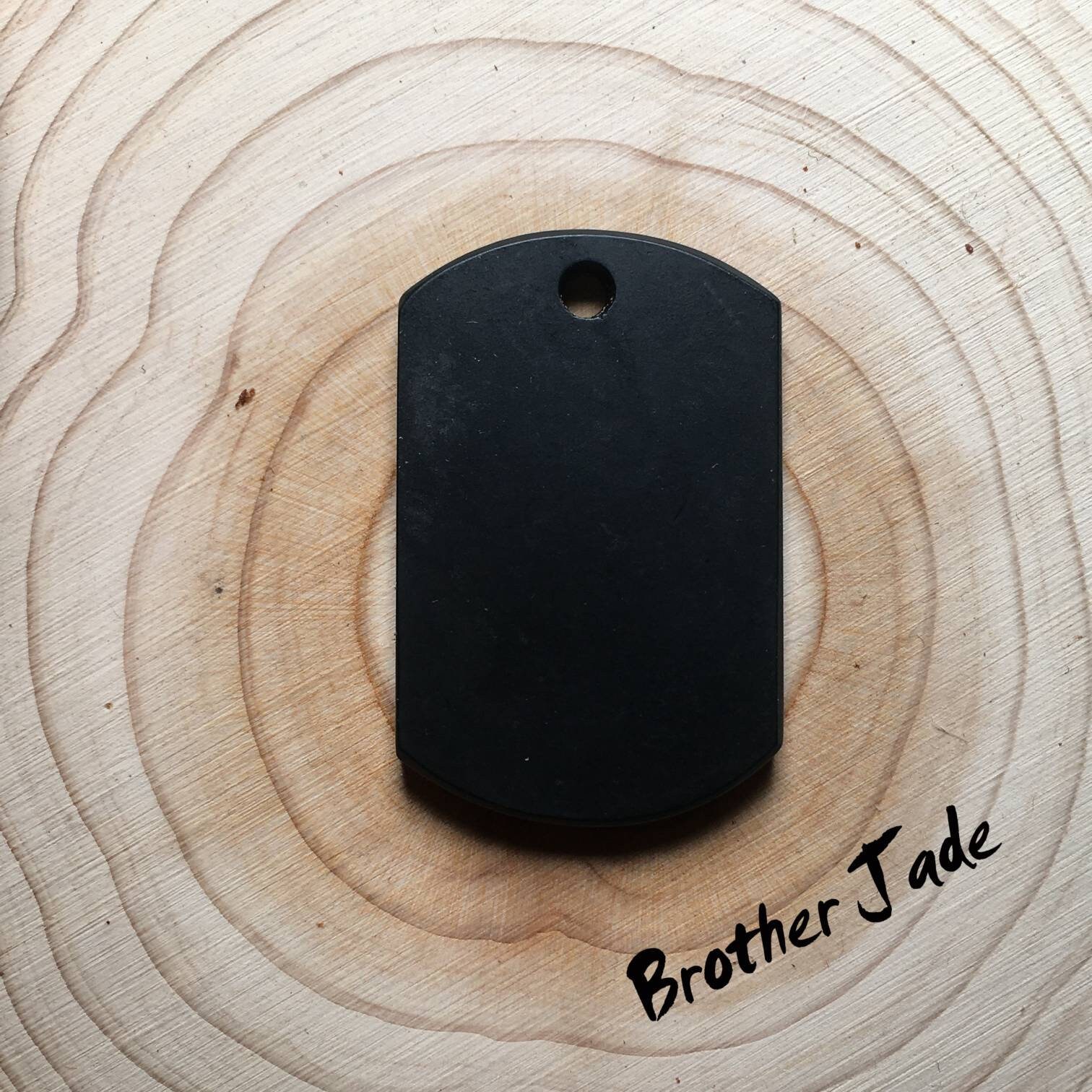 Nephrite Natural Black Jade Jade Dull Polish Pendant - Etsy