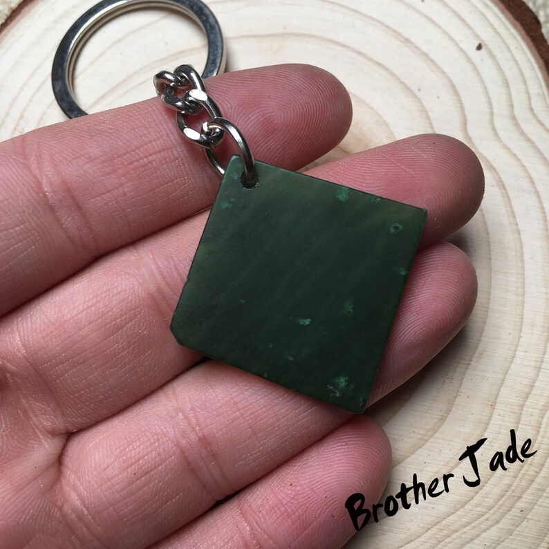 Canadian Ore Specimen Nephrite Natural Green Jade Keychains Meet You is ...