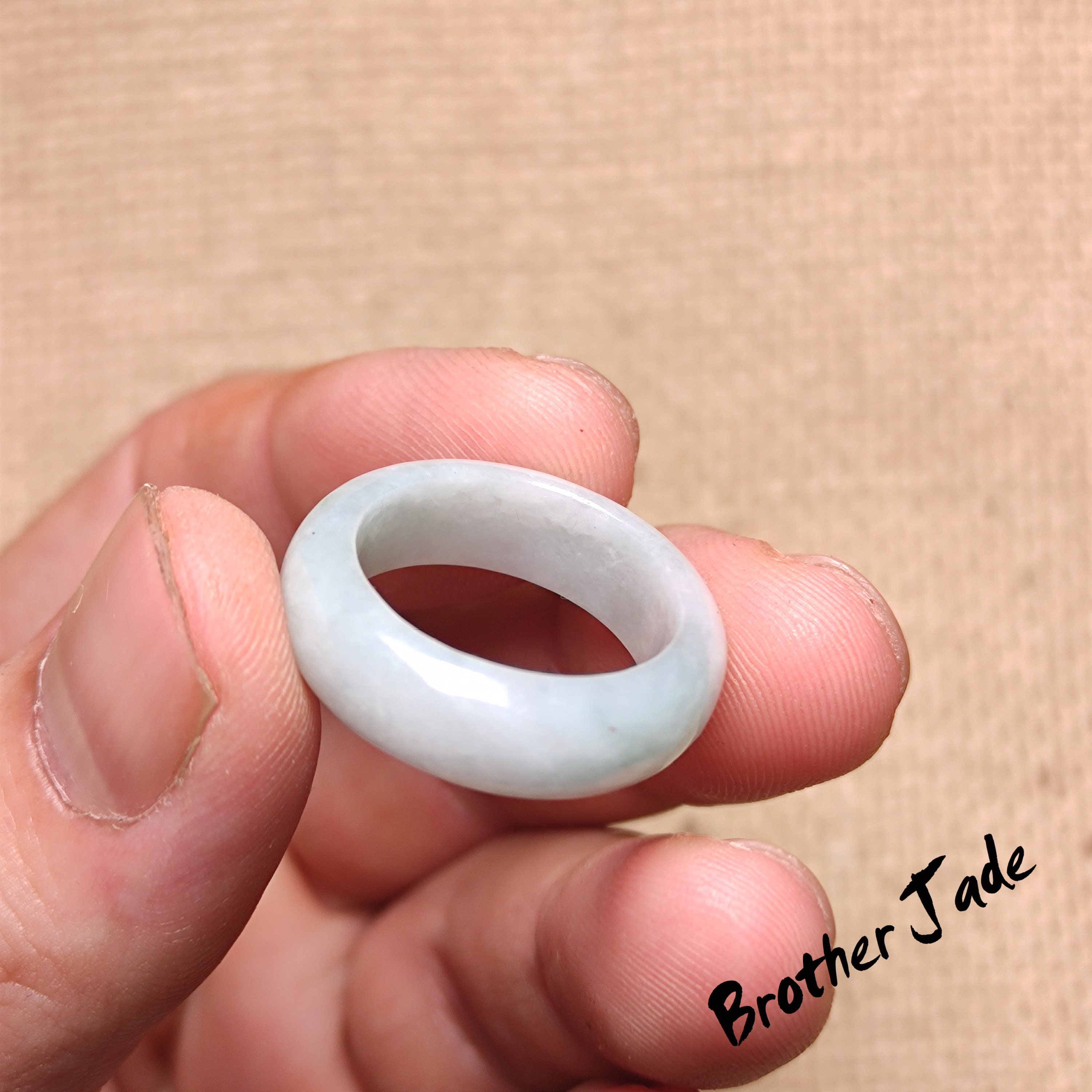 17.2mm Anillo Jadeita Anillo de jade 3.8g N175 - Etsy España