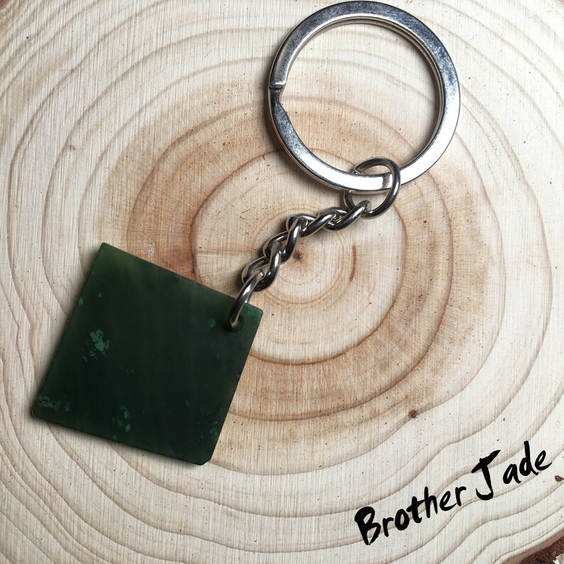 Canadian Ore Specimen Nephrite Natural Green Jade Keychains Meet You is ...