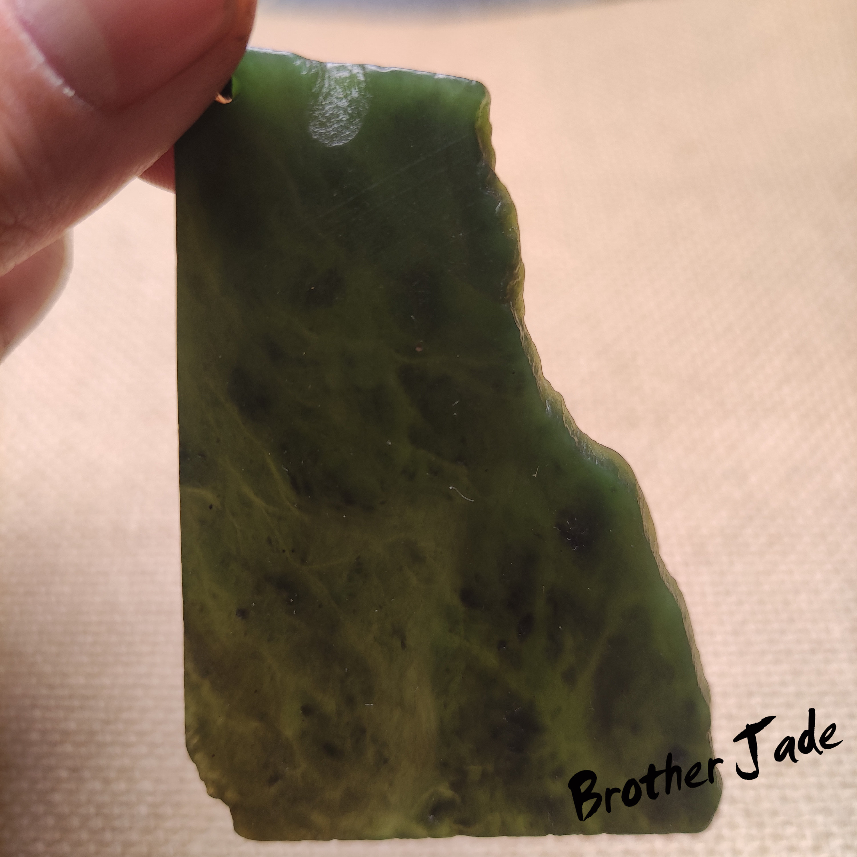 Authentic Natural Canadian Jade Green Jade Pendant nephrite - Etsy UK