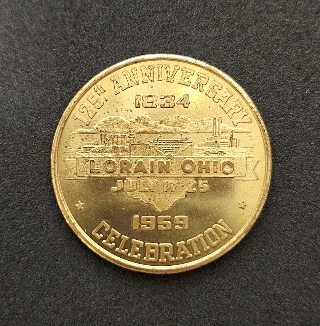 1959 125th Anniversary Lorain Ohio Coin 50 Cents Souvenir Token - Etsy