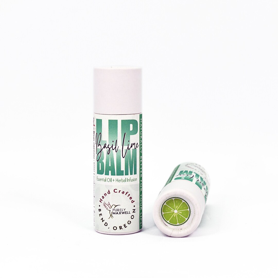 Organic Lip Balm Basil Lime Lip Balm Organic Lime Lip Balm Refreshing ...