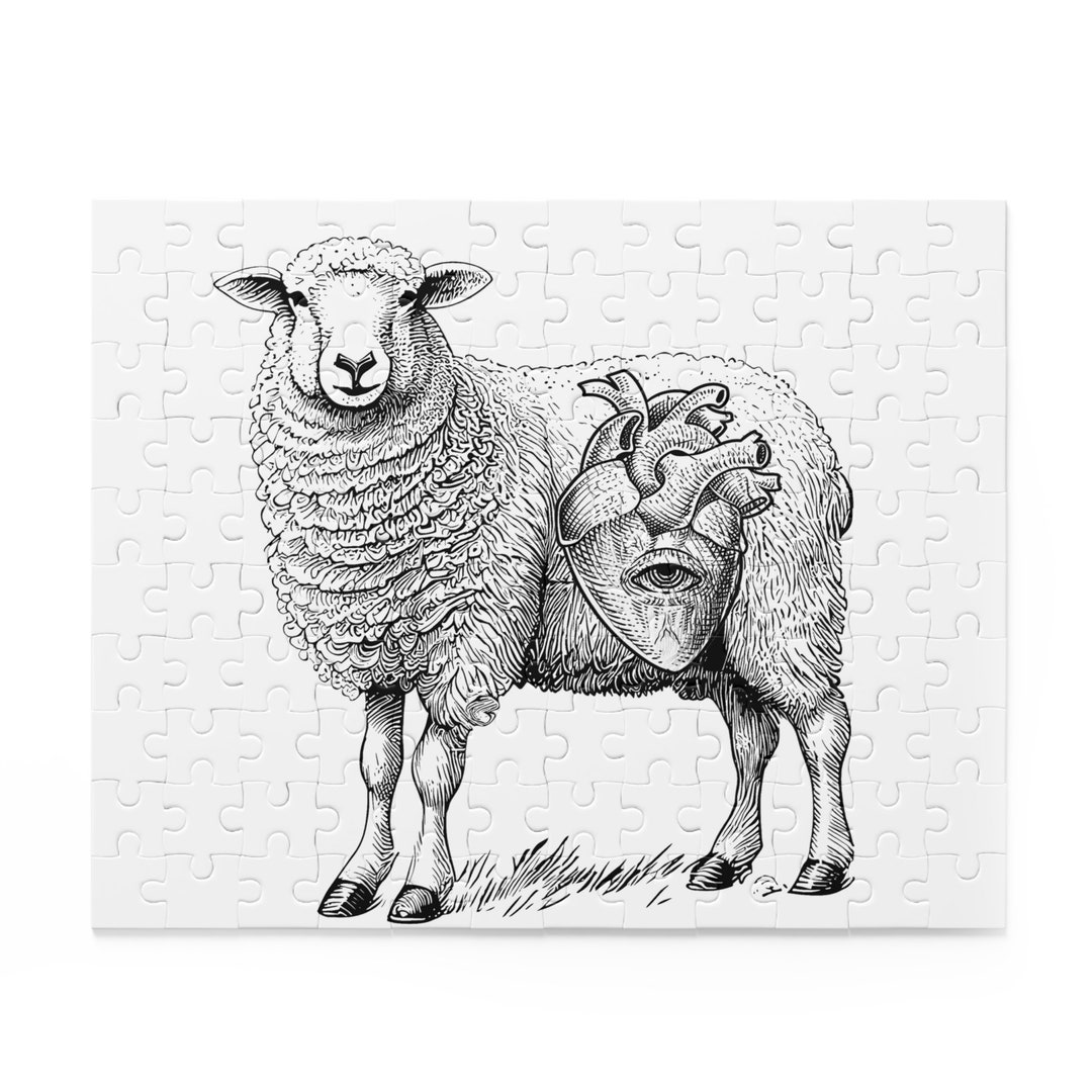 Secret Message Eye Heart Ewe Puzzle 120-piece - Etsy