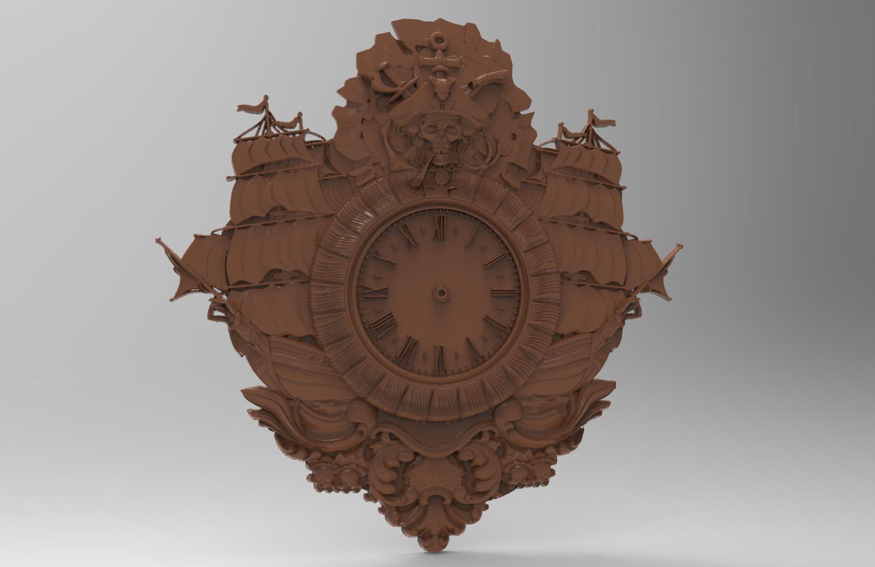 3D STL Clock_marine Watch 4 Watches Model for CNC Router Engraver ...