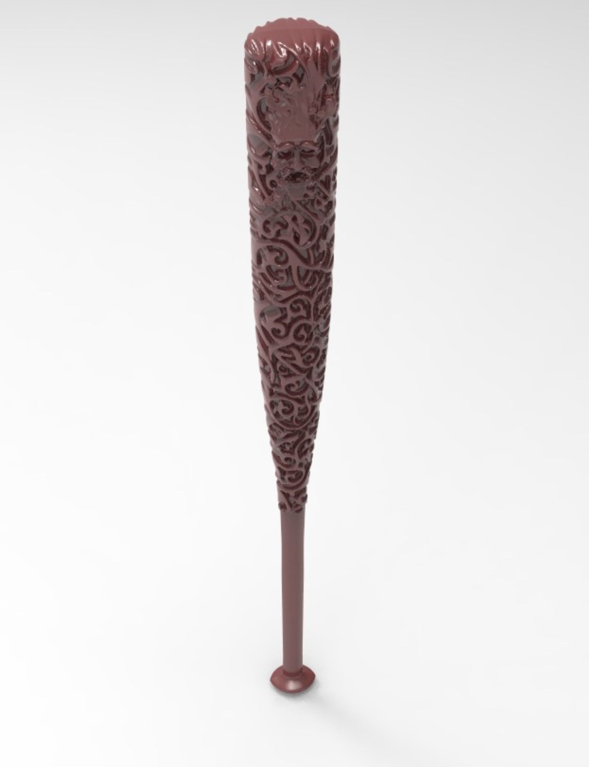 3D STL Knife Handle 19 Baseball-bat Model for CNC Router Engraver ...