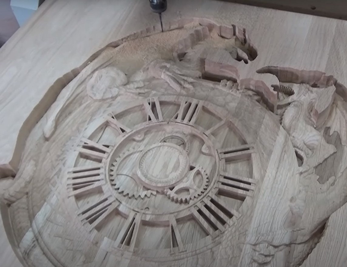 3D STL Clock_12 for CNC Router Engraver Carving Machine - Etsy