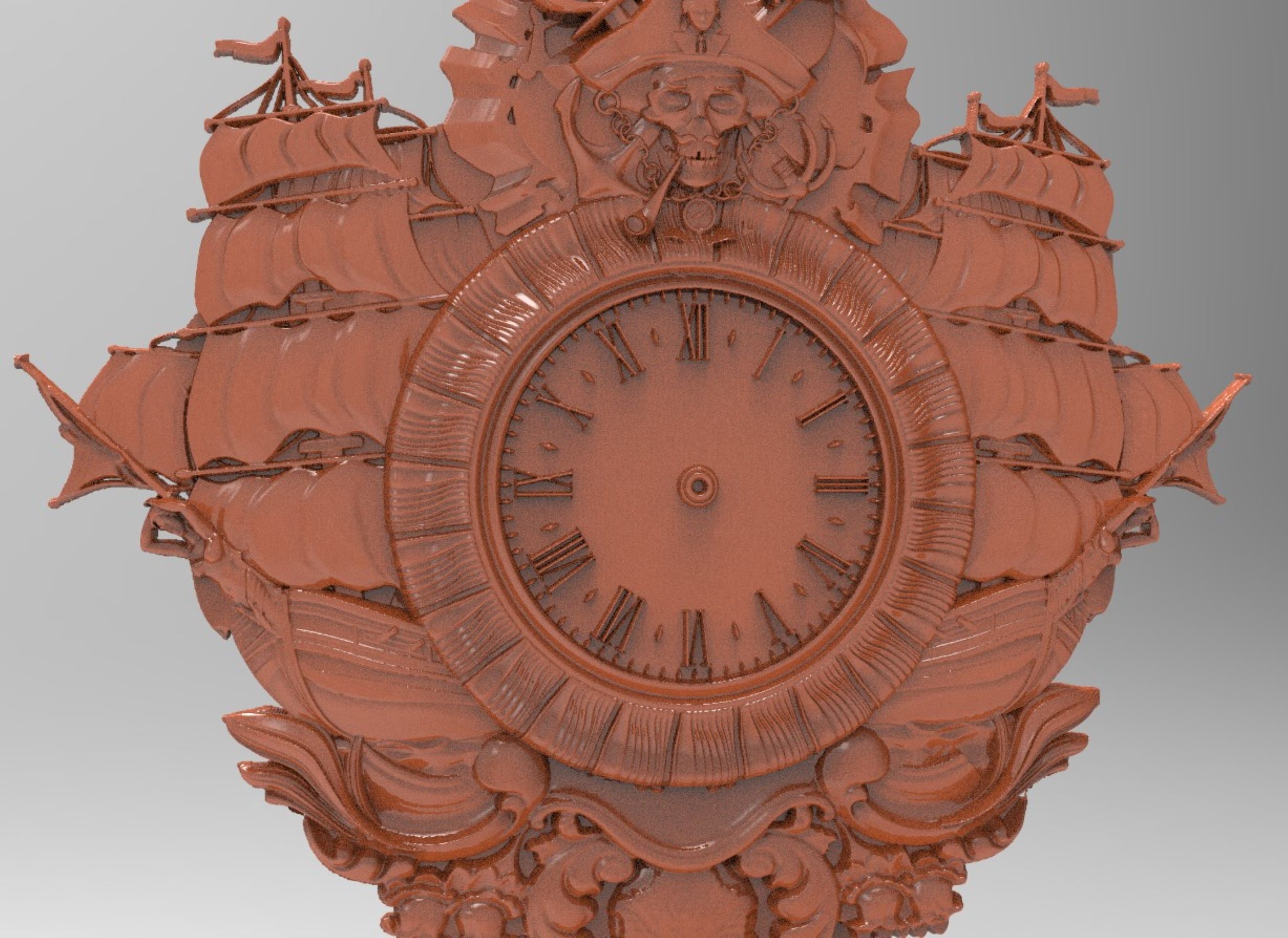 3D STL Clock_marine Watch 4 Watches Model for CNC Router Engraver ...