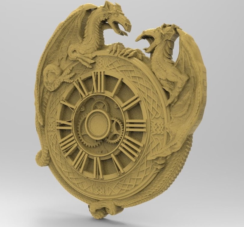 3D STL Clock_12 for CNC Router Engraver Carving Machine - Etsy