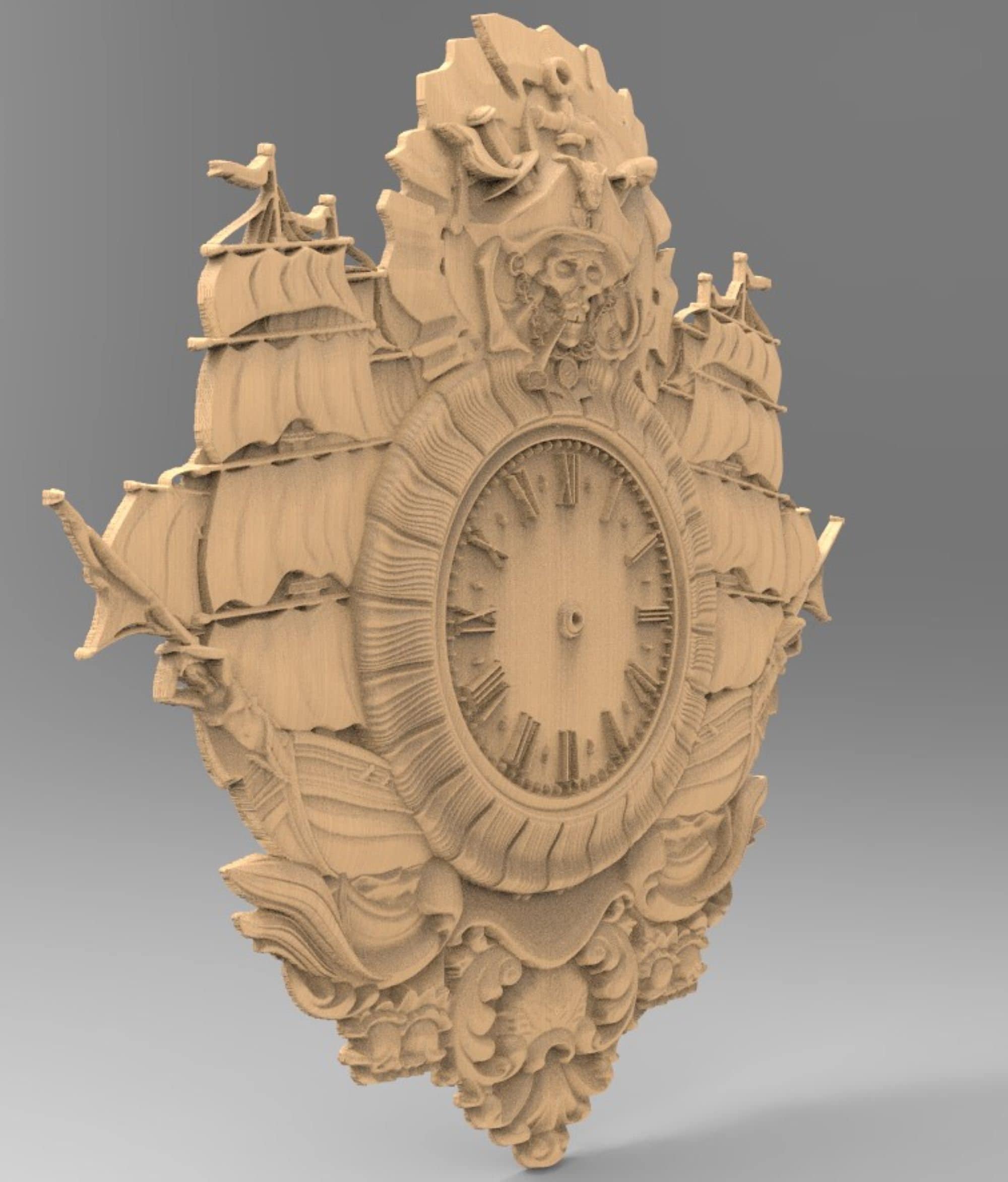 3D STL Clock_marine Watch 4 Watches Model for CNC Router Engraver ...