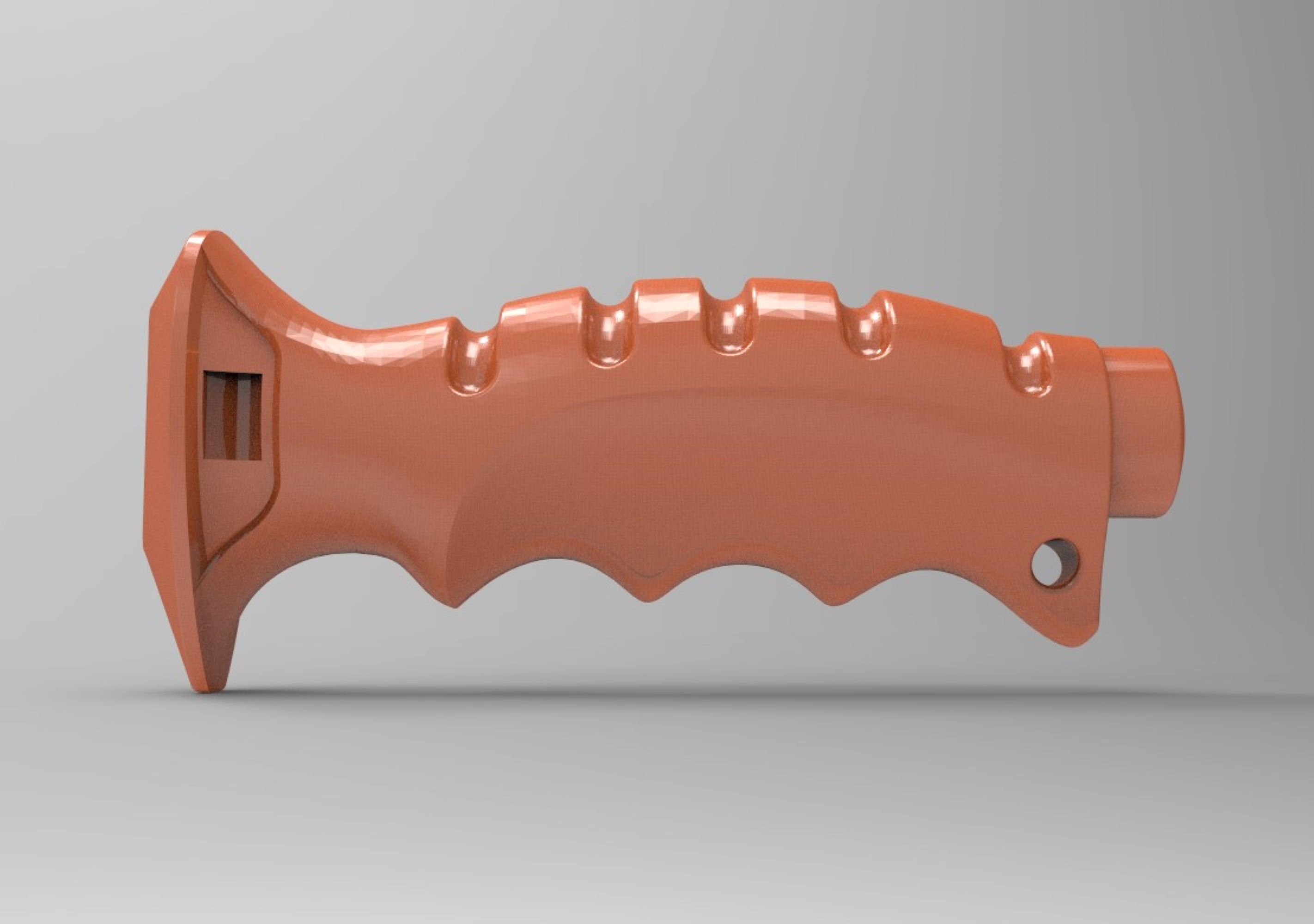 3D STL Knife Handle 9 Model for CNC Router Engraver Carving Machine ...