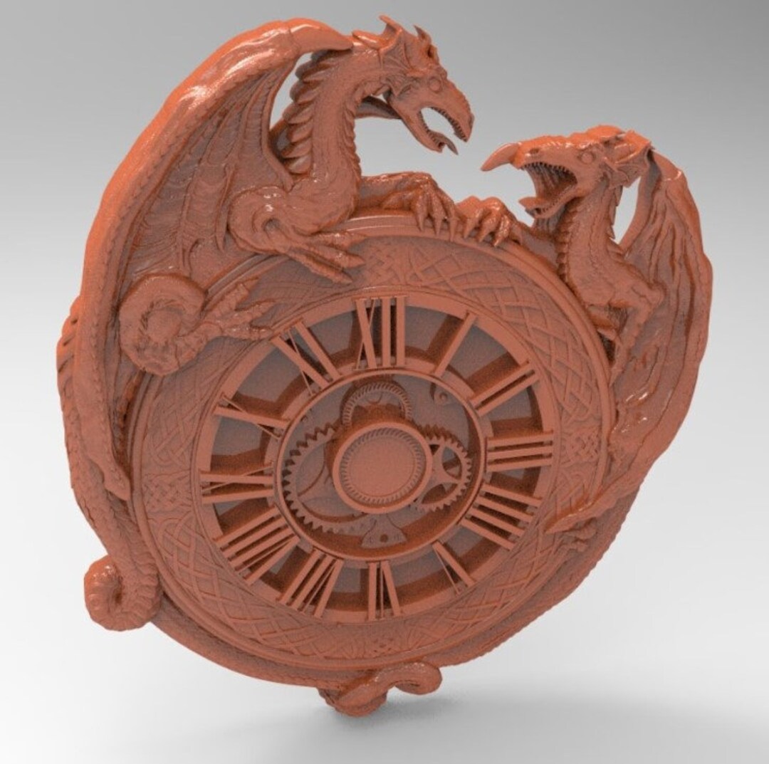 3D STL Clock_12 for CNC Router Engraver Carving Machine - Etsy