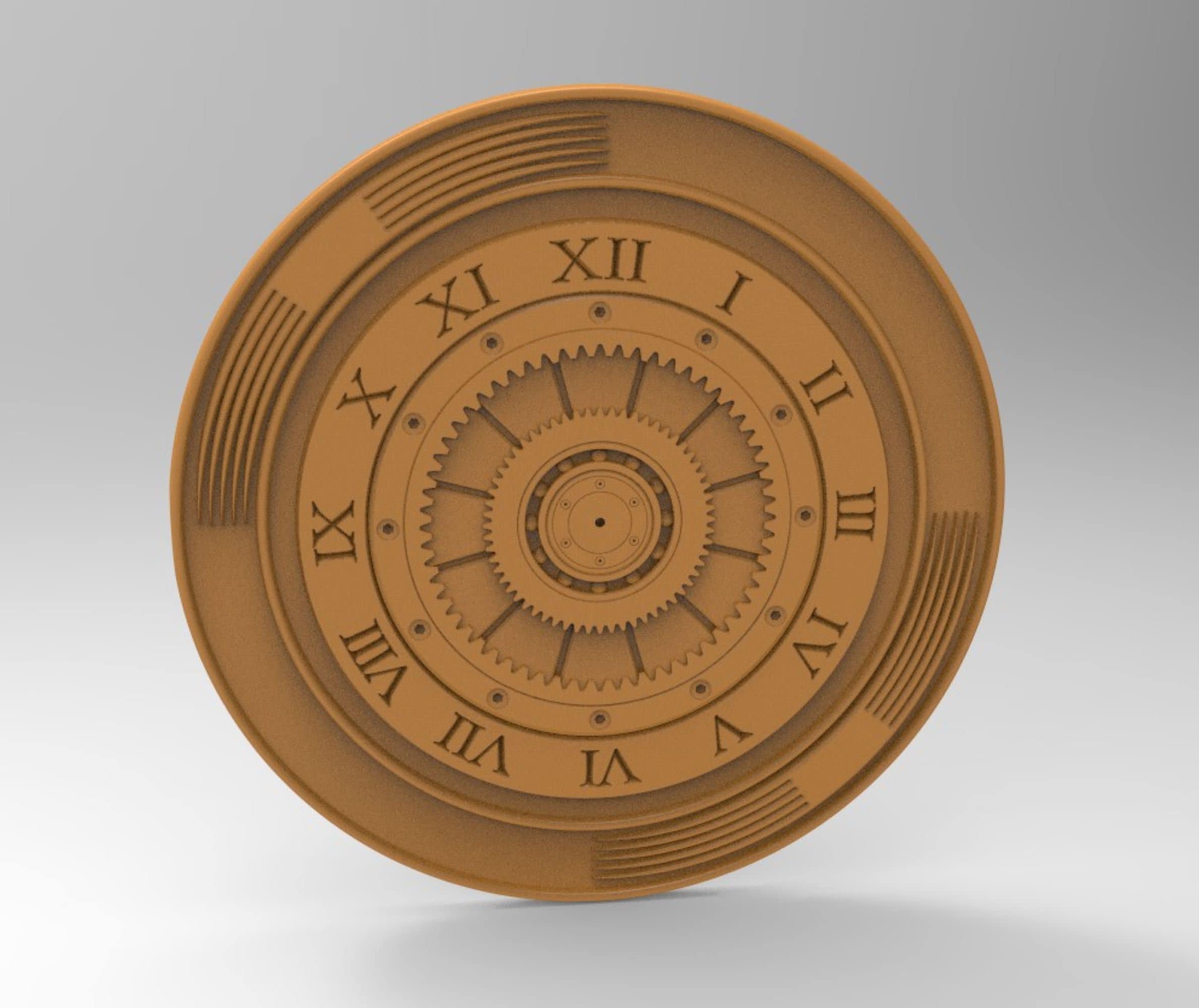 3D STL Clock Techno 2 Model for CNC Router Engraver Carving Machine ...