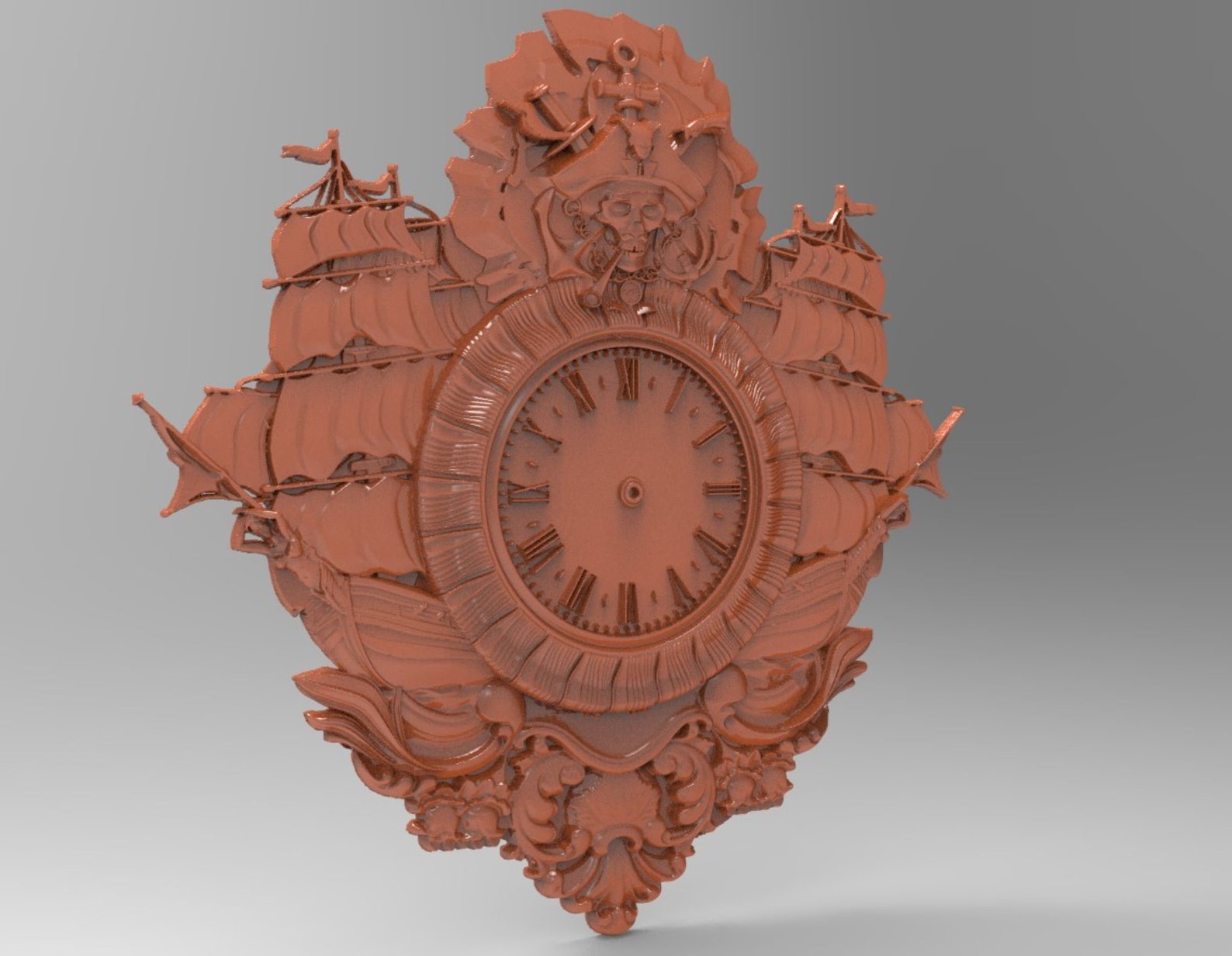 3D STL Clock_marine Watch 4 Watches Model for CNC Router Engraver ...