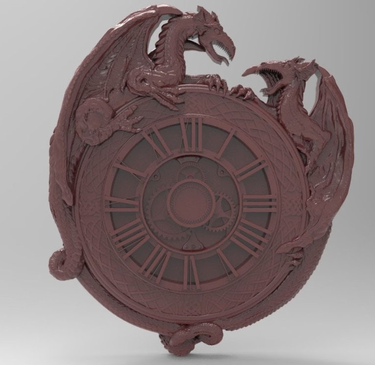 3D STL Clock_12 for CNC Router Engraver Carving Machine - Etsy