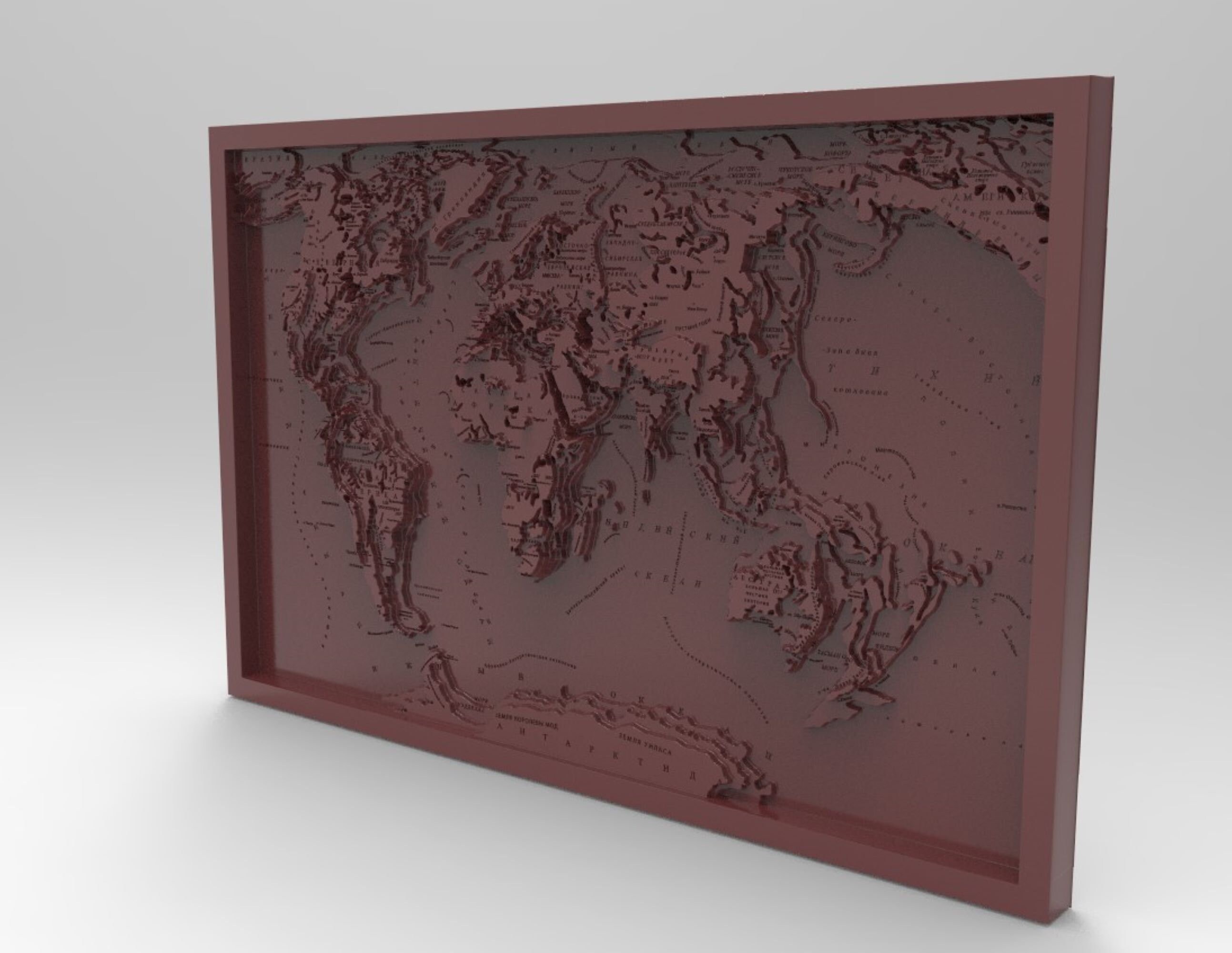 3D STL Panno World Map Model for CNC Router Engraver Carving - Etsy ...