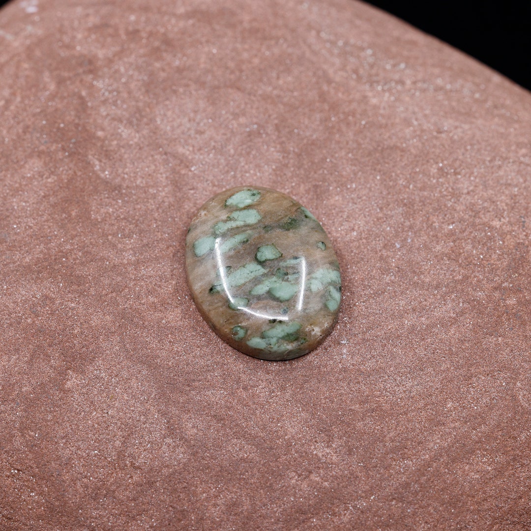 Nunderite Oval Cabochon: Rare Aegirine Gemstone (23mm X 18mm) - Etsy